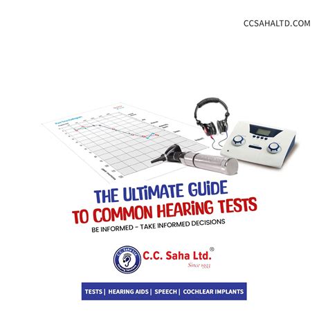 The Ultimate Guide To Common Hearing Tests Cc Saha Ltd