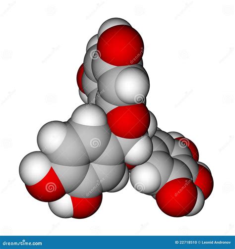 Epicatechin Gallate Structural Chemical Formula Royalty Free Stock