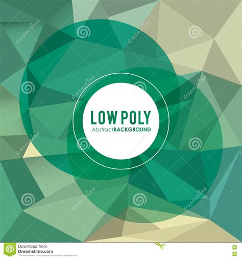 Polygonal Design Geometric Shape Design Vector Illustration Stock