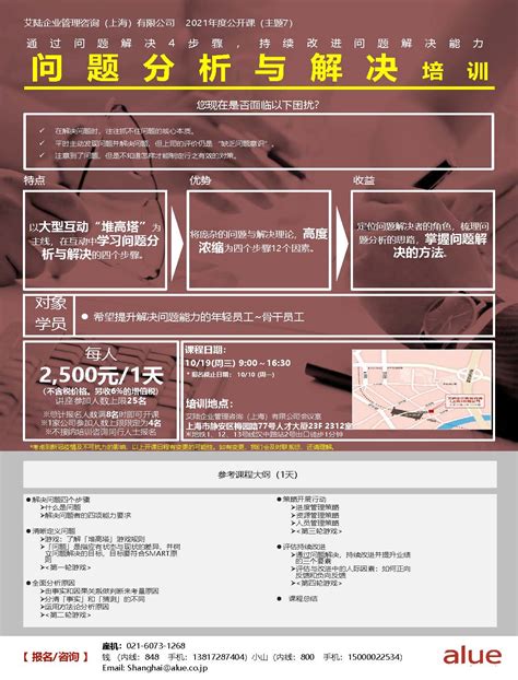 问题分析与解决培训 艾陆企业管理咨询（上海）有限公司