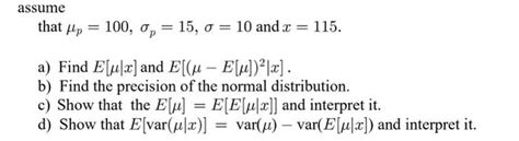Solved Let X Be Normal Random Variable With Mean μ And