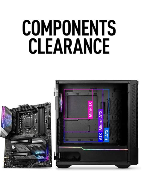 MSI MPG Velox 100R Mid Tower Gaming PC Case Tempered Glass Side Panel