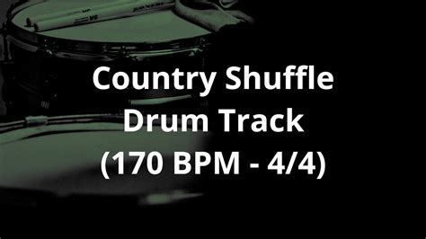 Country Shuffle Drum Track BPM YouTube