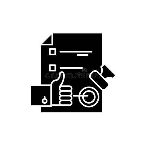 Quality Control Black Icon Vector Sign On Isolated Background Quality Control Concept Symbol
