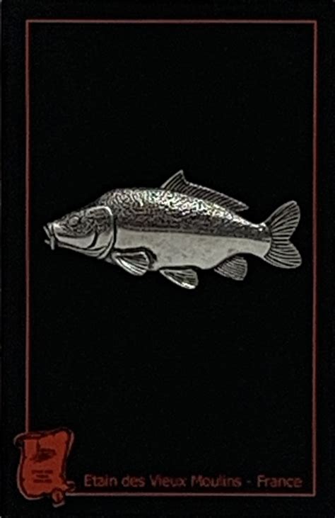 Pin Leather Carp Etain Des Vieux Moulins Sarl