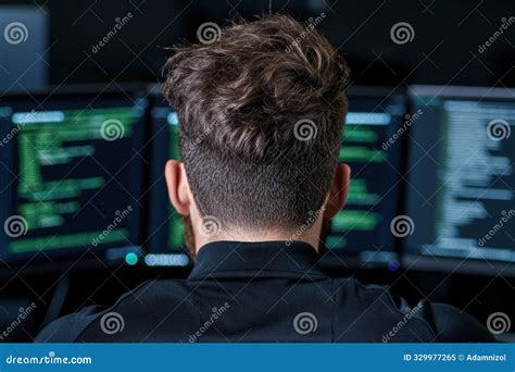 Programmer Working On Computer Code Stock Illustration Illustration