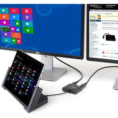StarTech Com MST Hub Mini DisplayPort To X DisplayPort Multi Stream Transport Hub MDP