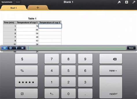 How To Make A Line Graph In Numbers On The Ipad Two Variables Youtube