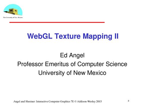 Introduction To Computer Graphics With Webgl Ppt Download