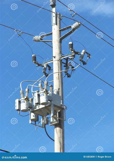 Capacitor Bank And Circuit Breaker High Voltage Royalty Free Stock