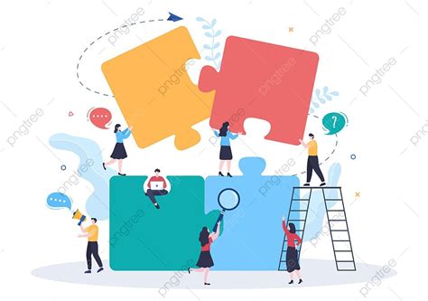 業務解決中的問題和解決方案 以團隊合作的概念來看待想法 可用於網頁橫幅或背景平面插圖 選擇 信息 看向量圖案素材免費下載，png，eps