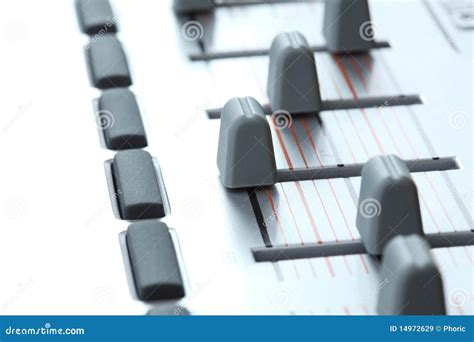 Closeup Of A Midi Controller Stock Image Image Of Black Blues 14972629
