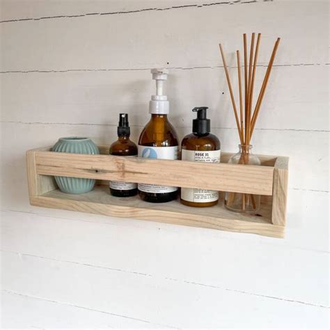 Rustic Reclaimed Wood Bathroom Vanitydisplay Shelf Made From Materials