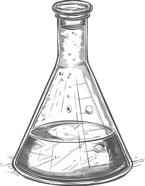 Erlenmeyer Flask Drawing