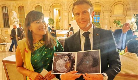 Assam Girl An Artist Cum Scientist Impresses Pm Modi And President Macron