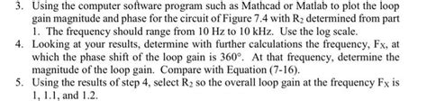Solved 3 Using The Computer Software Program Such As