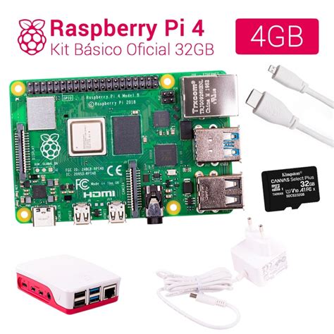 Raspberry Pi 4 Kit Basico Oficial