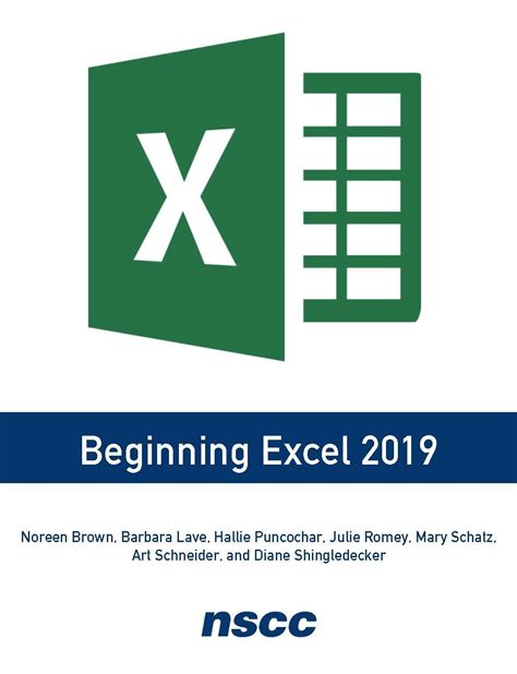 Beginning Excel 2019 Simple Book Publishing