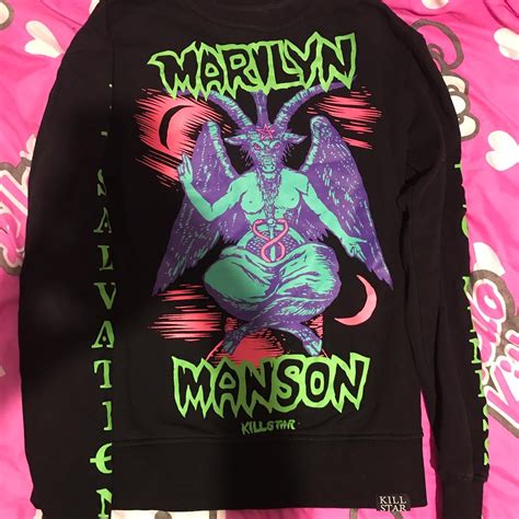 Killstar X Marilyn Manson Collaboration Sweatshirt Depop