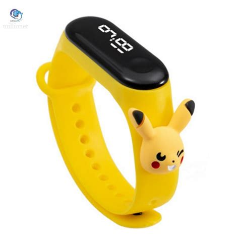 Reloj Electrónico Para Niños Pulsera De Dibujos Animados Led A Prueba
