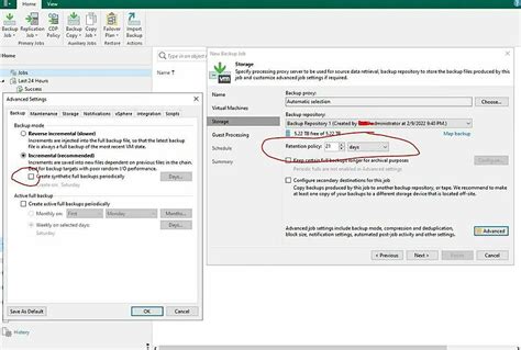 Veeam Bakup And Replication Retention Data Storage Backup And Recovery Spiceworks Community