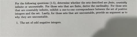 solved for the following questions 1 5 determine whether