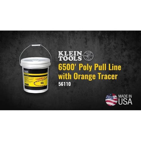 Klein Tools 78000 In Poly Pull Line With Orange Tracer 56110 At