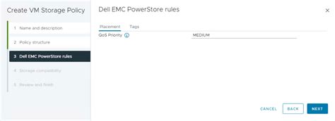 Vm Storage Policies Dell Powerstore Vmware Vsphere With Tanzu And