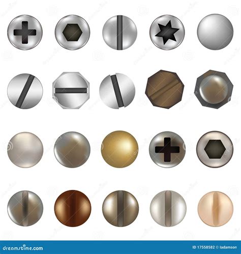 Bolts And Screws Vector Stock Vector Illustration Of Blank 17558582