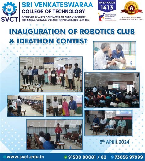 Svct Sri Venkateswaraa College Of Technology On Linkedin Svct Innovative Ideas Robotics