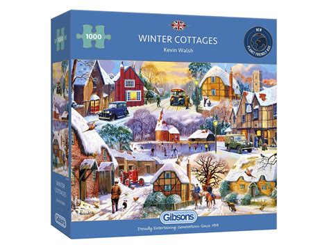 Gibsons Winter Cottages 1000 Piece Jigsaw Puzzle