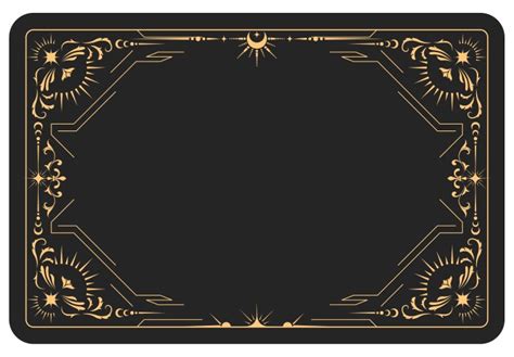 Tarot Cards Batch Reverse Side Magic Frame Vector Image