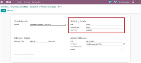 How To Create And Manage A Fleet Of Vehicles In Odoo 13