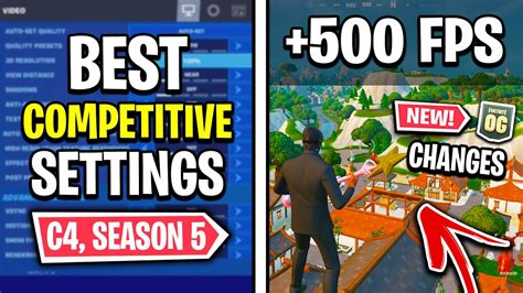 The BEST Competitive Settings In Fortnite OG HUGE FPS Boost 0