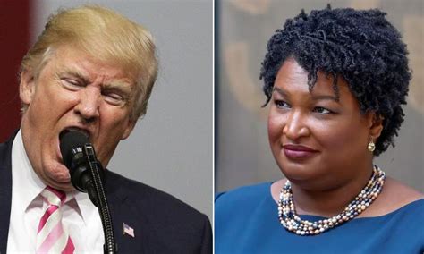 President Donald Trump Joins Attacks On Stacey Abrams