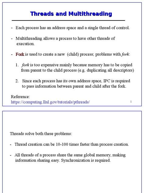 Unix Threads Pdf Thread Computing Operating System Technology
