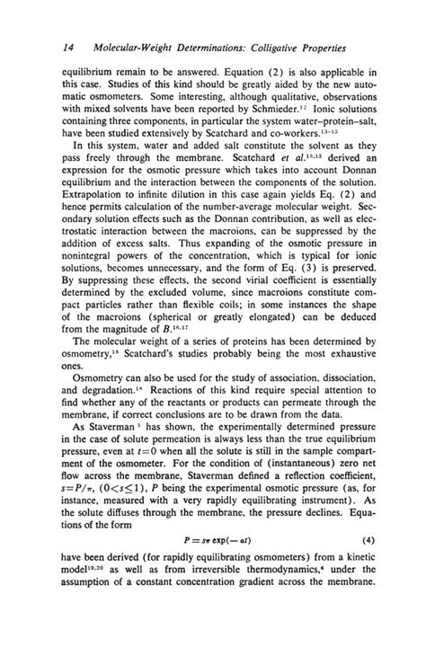 Molecular Weight Determinations Colligative Properties Characterization Of Macromolecular