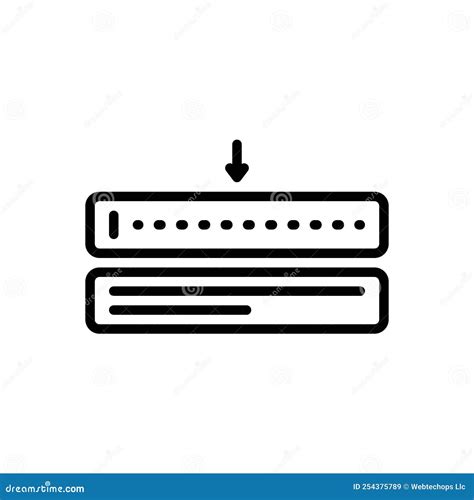 Black Line Icon For Namespace Website And Application Stock Illustration Illustration Of