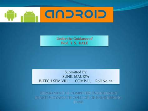 Android Operating System Pptx
