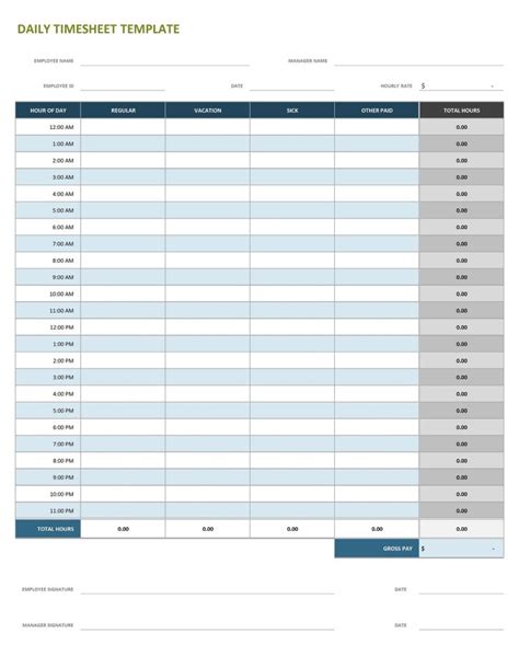 26 Free Printable Time Card Templates Ms Excel Pdf American Templates