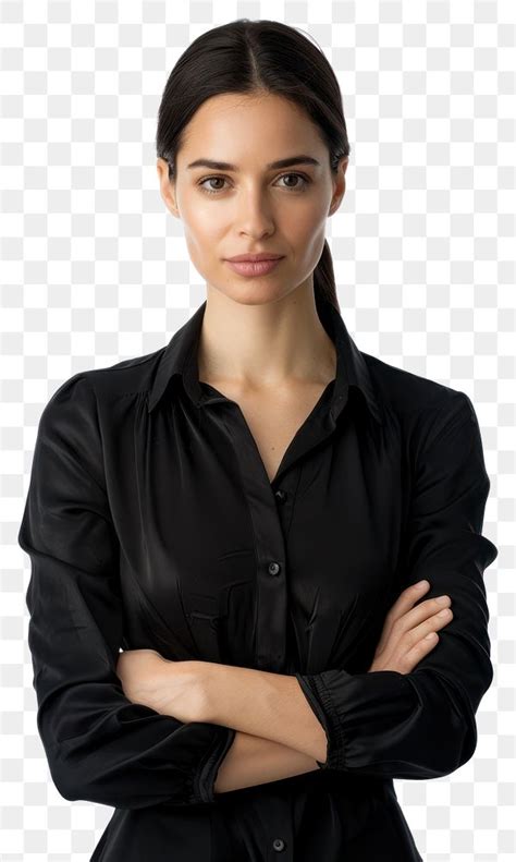 Png Confident Woman Black Shirt Free Png Rawpixel