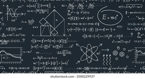 Chart Math Formulas On Seamless Blackboard Stock Vector Royalty Free 2499229487 Shutterstock