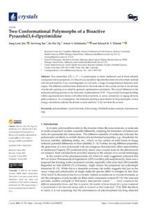 Two Conformational Polymorphs Of A Bioactive Pyrazolo 3 4 D Pyrimidine