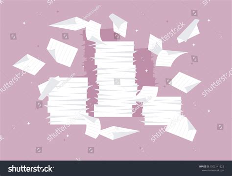 Papers Flying In The Air