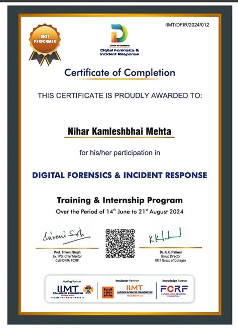 Internship Digitalforensics Cybersecurity Learning