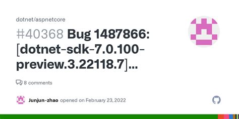 Bug 1487866 Dotnet Sdk 70100 Preview3221187 Blazorboilerplate