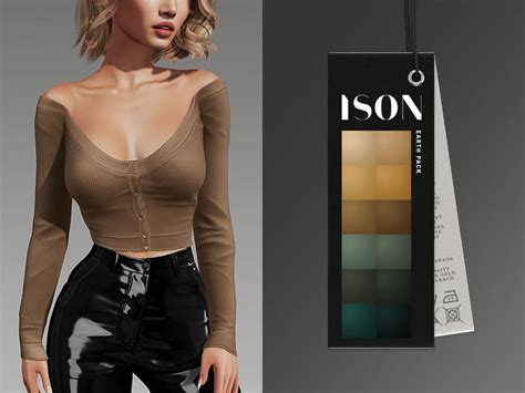 Second Life Marketplace Ison Aline Off Shoulder Cardigan Earth