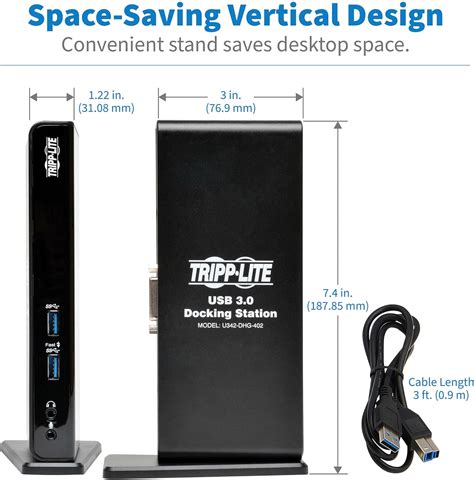 Tripp Lite Usb Superspeed Dual Head Docking Station Hdmi Usb Dvi Av Ct Instock