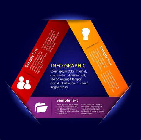 Colorful 3 Step Infographic 9842887 Vector Art At Vecteezy