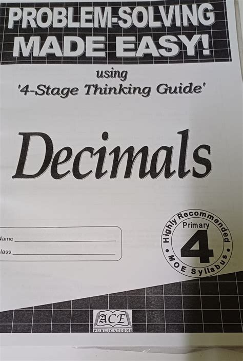 Problem Solving Primary 4 Hobbies And Toys Books And Magazines Assessment Books On Carousell